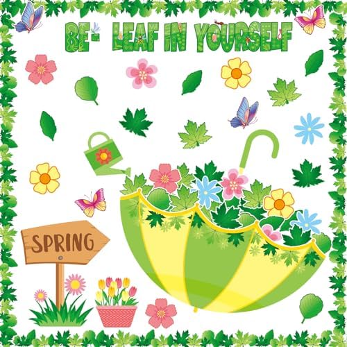 Amazon.com: Relithick Spring Bulletin Board Set Look Who's Blooming ...