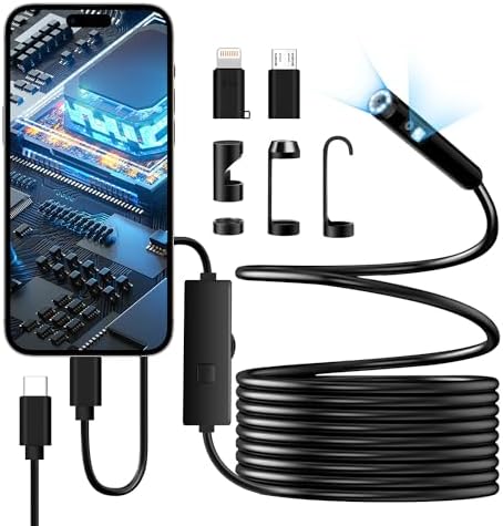 Amazon.com: 1920P Snake Inspection Borescope, Pancellent Type C ...