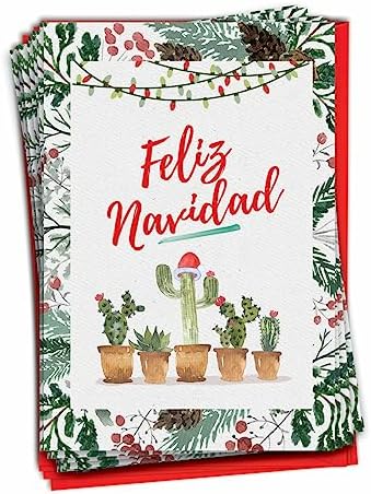 Amazon.com: NobleWorks 36 Spanish Christmas Greeting Cards Boxed Set ...