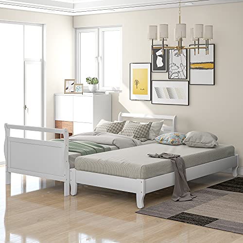 Wooden Daybed Extending Daybed To 2 Twin Single Beds Twin | Desertcart ...