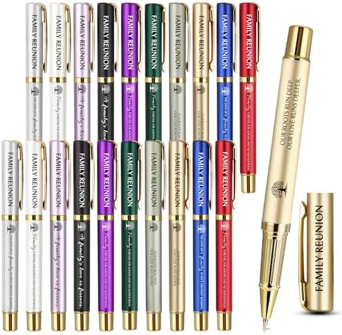 Amazon.com : Weekgrat 24 Set Family Reunion Favors Metal Ballpoint Pen ...