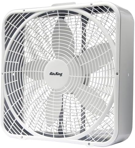 Amazon.com: 20 Inch Box Fan, 3-Speed Cooling Window Table Fan for Air ...