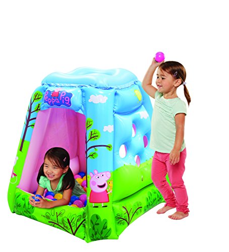 Peppa Pig Ball Pit, 1 Inflatable & 20 Sof-Flex Balls, Blue/Green, 37"W ...