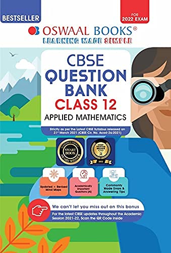 Buy Oswaal CBSE Question Bank Class 12 Applied Mathematics Book Chapter-wise & Topic-wise ...
