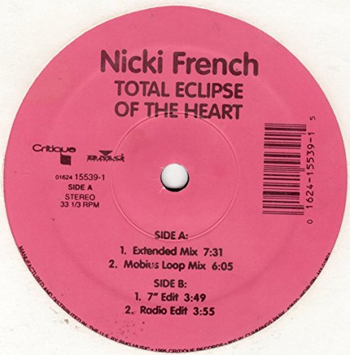 Amazon.com: Total Eclipse Of The Heart - Nicki French 12": CDs & Vinyl