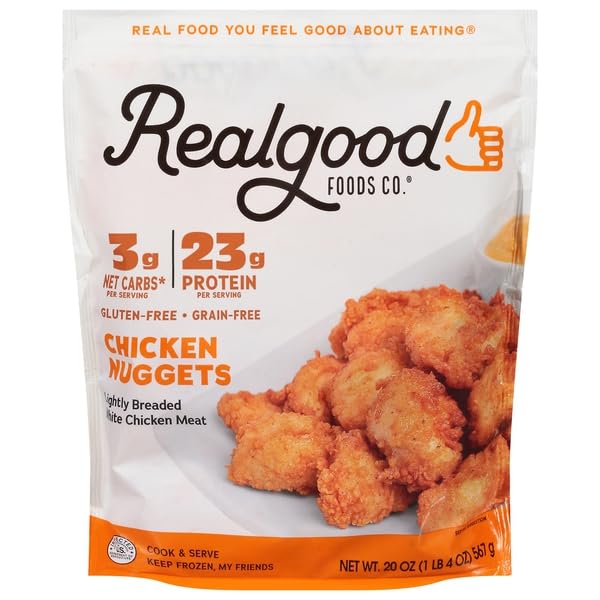 Amazon.com: Realgood Foods Co., Chicken Nuggets, 20 Ounce : Grocery ...