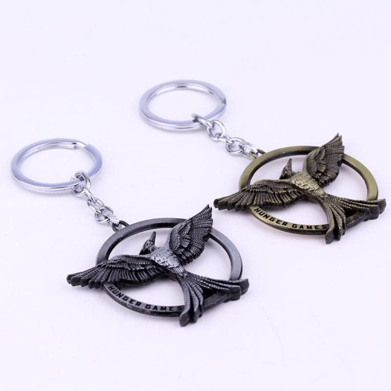 The Hunger Games Mockingjay Keychain / Lovely Brass Keyring Jewelry ...