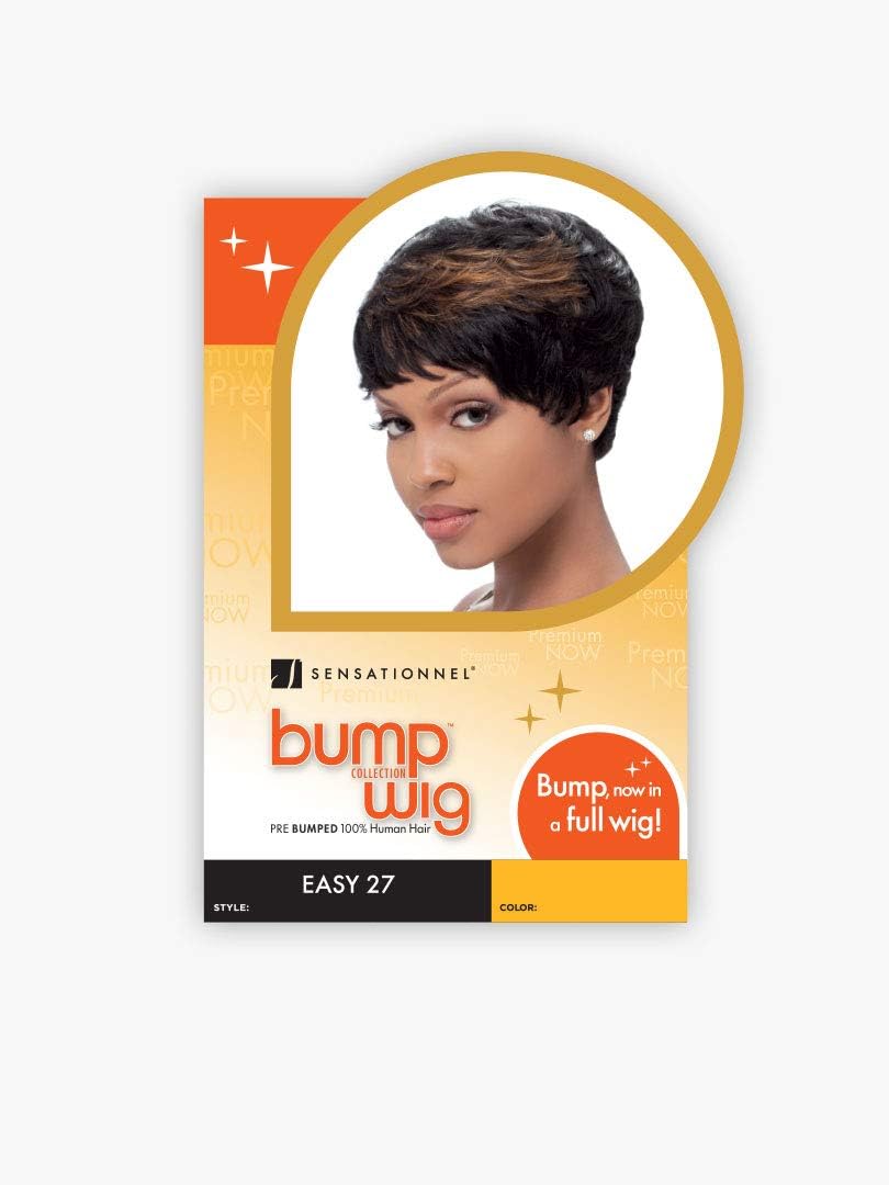 Amazon.com : Sensationnel Human Hair Bump Collection Wig?EASY?27?- M34 ...