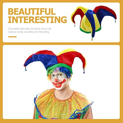 Amazon.com: ARTIBETTER 2pcs Jester Clown Mardi Gras Party Costume Hat ...