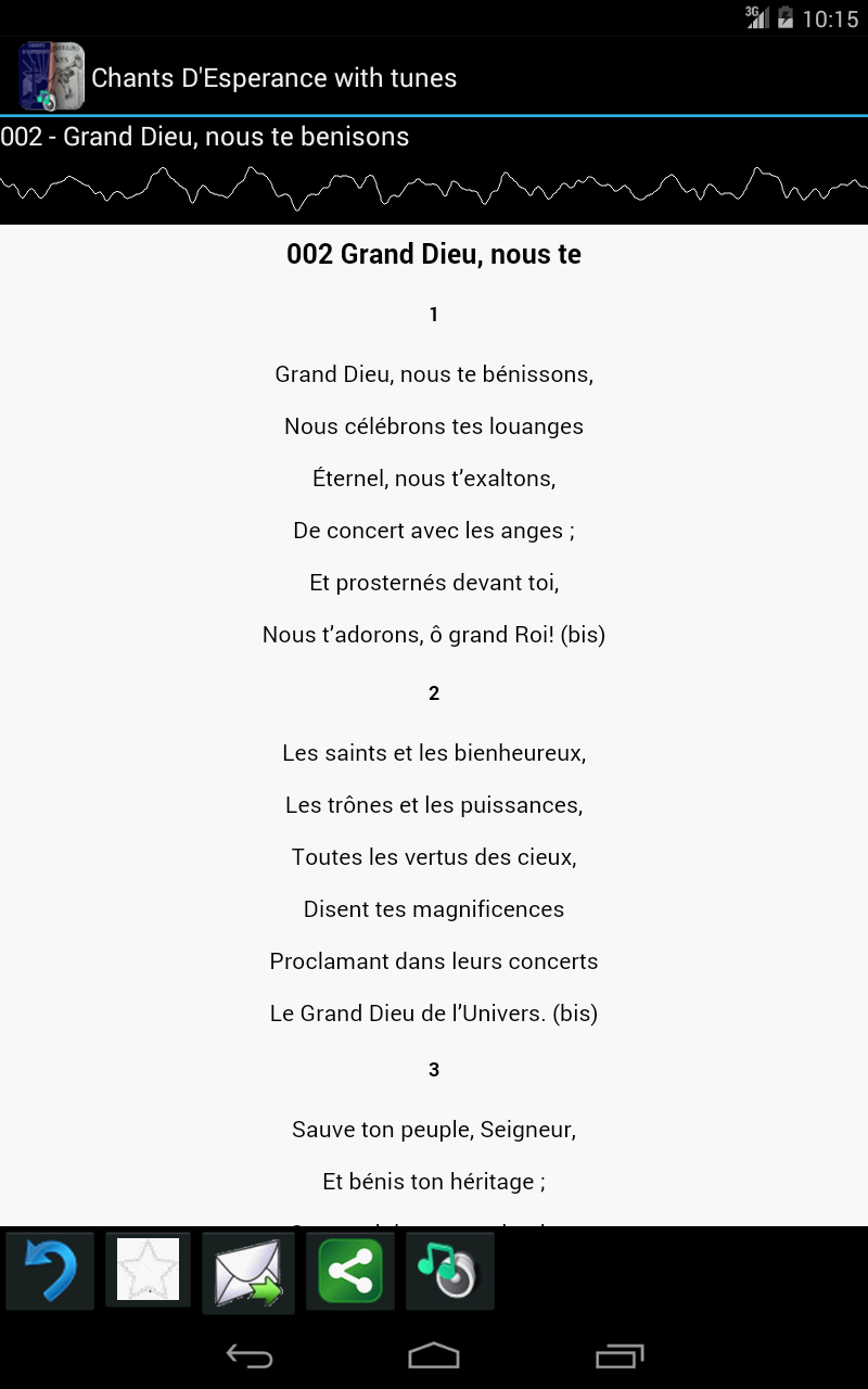 Chants D'Esperance with Tunes - App on the Amazon Appstore