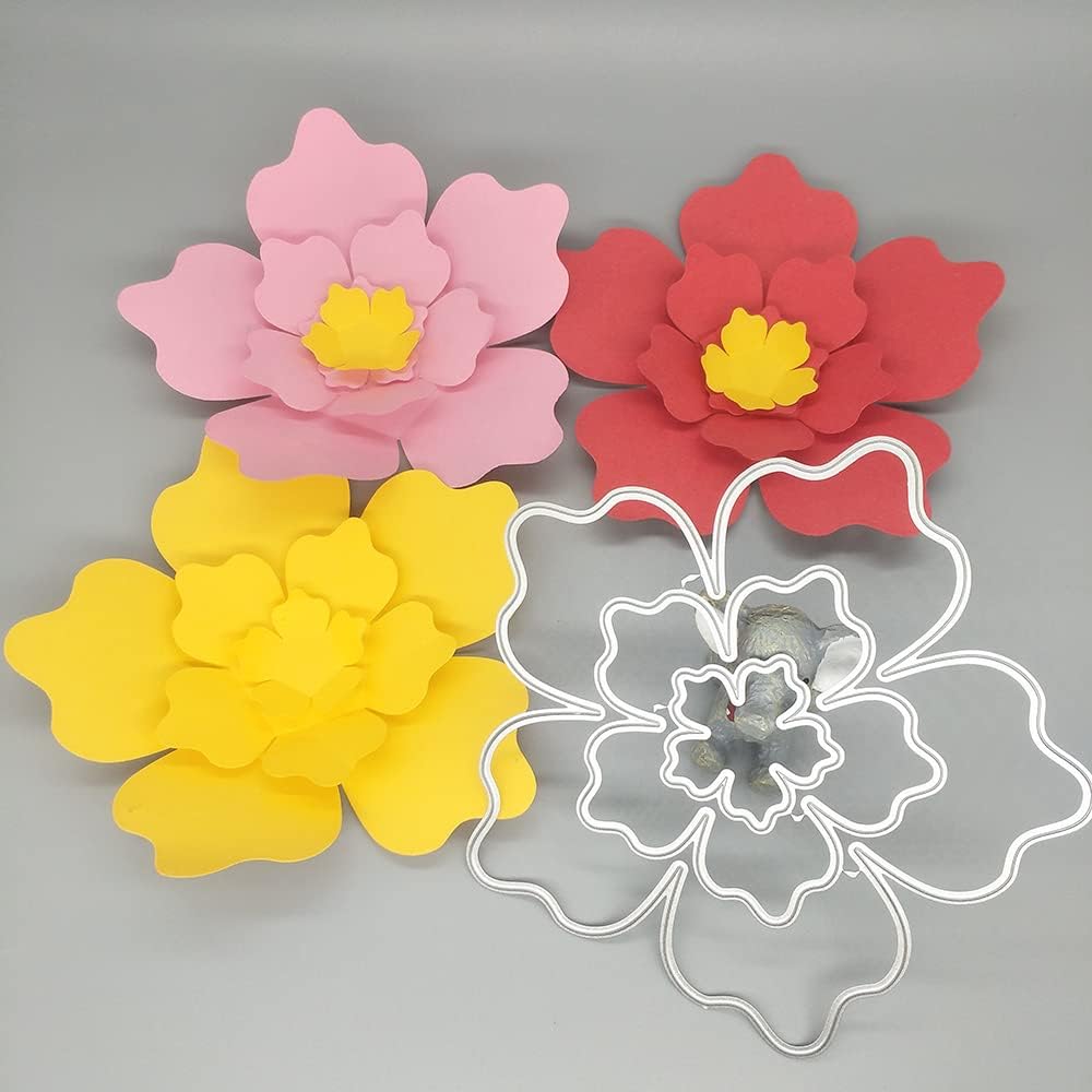 Amazon.com : Metal Die Cuts,15.3x14.6cm Flower Metal Cutting Dies Photo ...