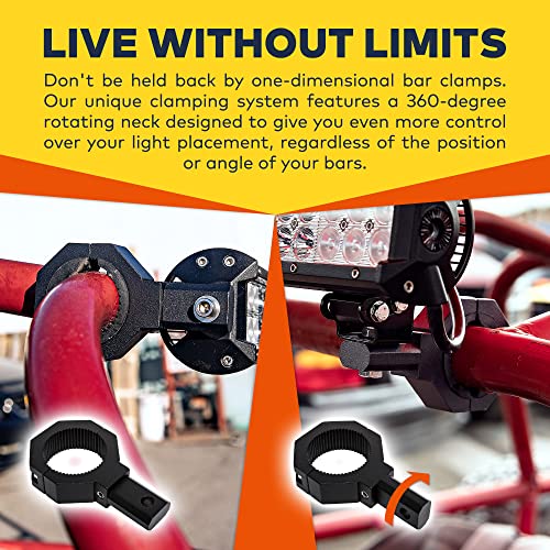 Buy Off-Road ATV UTV Light Bar Mounts Mounting Bracket Bar Clamp Kits ...