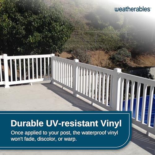 Weatherables 4x4 Post Sleeve – Weatherproof Premium Outdoor Vinyl Post ...