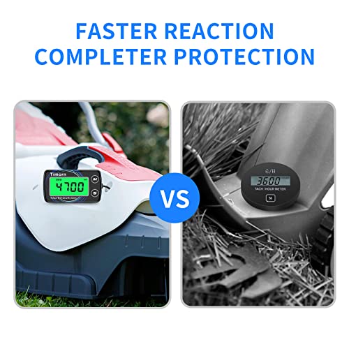 Snapklik.com : Small Engine Tachometer Hour Meter: Digital Inductive ...