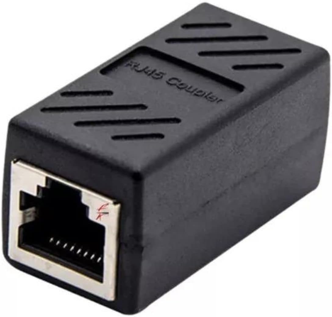 Conector Emenda Adaptador Rj45 Extensor Cabo Rede Cat5 6 7 : Amazon.com ...