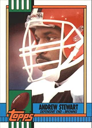 Amazon.com: 1990 Topps Tiffany #173 Andrew Stewart NFL Football Trading ...