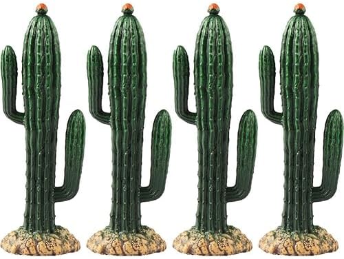 Miniature Cactus Model 4 Pcs Scenery Architecture Trees Model Micro ...