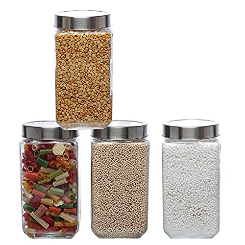 Buy Novtech Glass Jar 1600ml Transparent Barni for Kitchen, Aachar ...