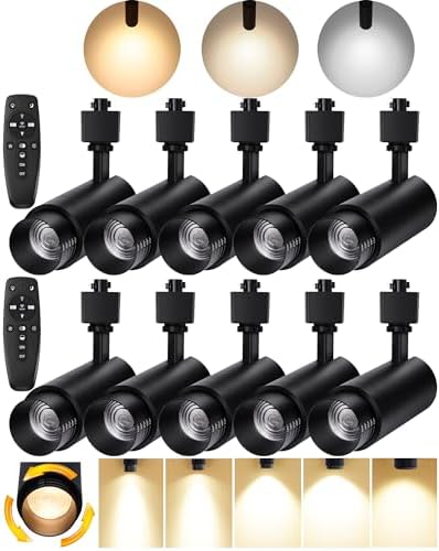 Motrackcao Zoomable LED Track Lighting Heads,2700K-6500K Stepless ...