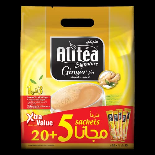 Alitea Signature Ginger Tea [20 + 5 ]sachets 500g : Amazon.in: Grocery ...