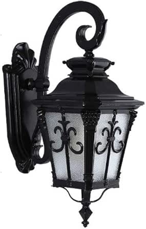 PEHUB IP54 Waterproof Exterior Wall Lantern Courtyard Outdoor Wall Lamp ...