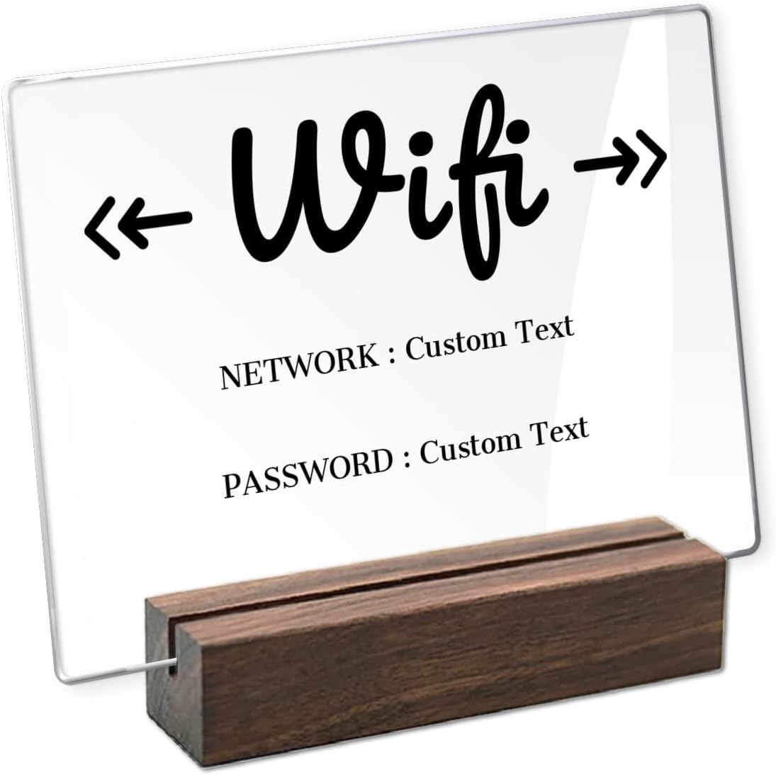 Amazon.com: Pahdecor Custom Wifi Password Sign for Guest Room ...