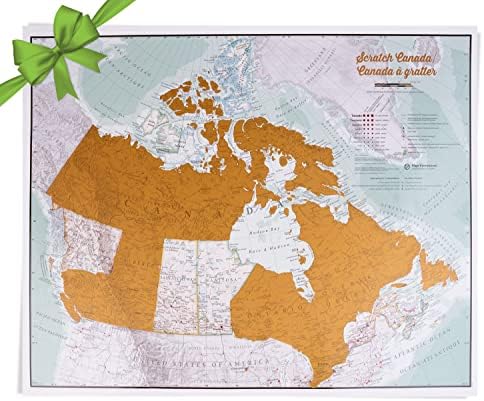 Scratch Off Canada Map Poster - 22 x 17 inches - Maps International ...