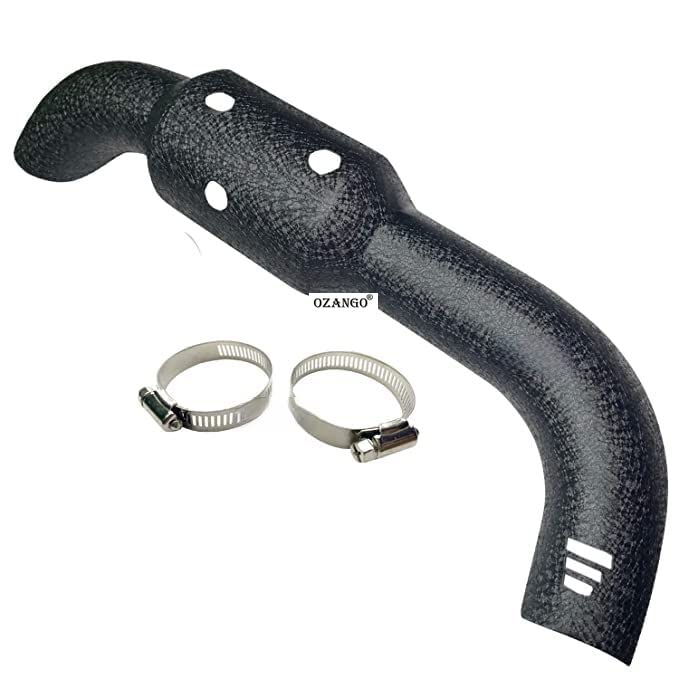 OZANGO Motor Cycle Bike Silencer Bend Pipe Heat Shield Protector/Cover ...