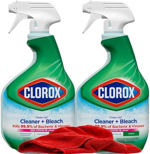 Amazon.com: Clorox Clean-Up Cleaner Bleach Spray, 2 Pack, All Purpose ...