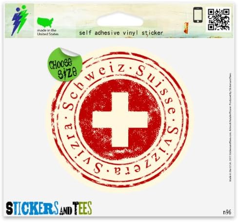 Amazon.com: Switzerland Swiss Travel Vinyl Car Bumper Window Sticker 2 ...
