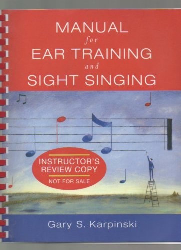 Manual for Ear Training and Sight Singing: Amazon.co.uk: 9780393976632 ...