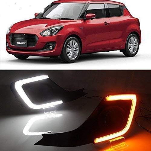 TRENDWALA Car Fog Lamp Daytime Time Running Lights DRL Maruti New Swift ...