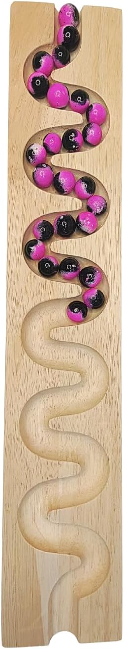 Marble Run Track for Toddlers and Babies Snaking Wooden Toy Marble Race ...