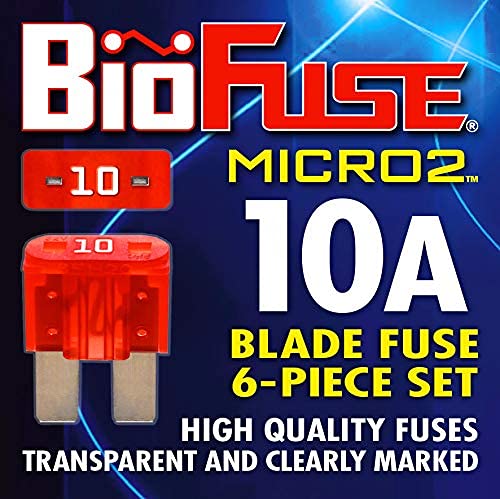 Snapklik.com : BioFuse Micro2 APT ATR 6-Piece 10A Automotive Car Fuses