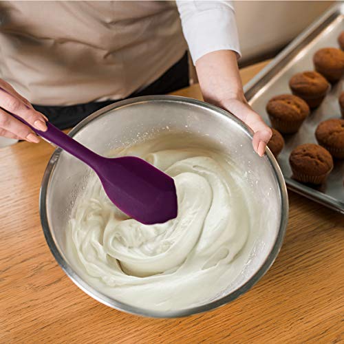 Snapklik.com : Set Of 5 Multi Color Silicone Spatula, Food Grade Rubber ...