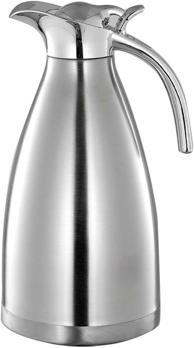 68 Oz Thermal Coffee Carafe - Insulated Stainless Steel Double Walled Vacuum Flask/Thermos ...