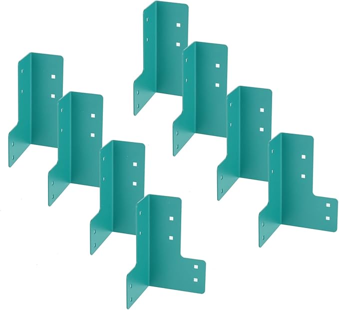 8PCS Workbench Brackets 3/16 inch Heavy Gauge Steel Table Corner ...