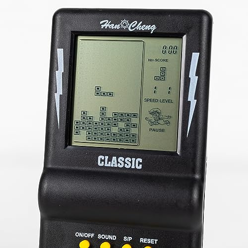 Desyeryamimi Handheld Brick Game Console,3.5-inch Large Screen Black ...