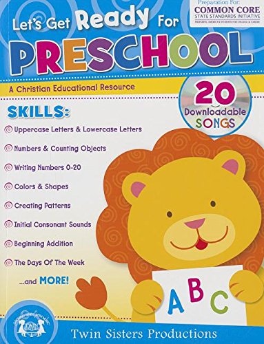 Let's Get Ready for Preschool Christian Bind-Up Workbook: Twin Sisters ...