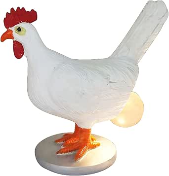 BomKra Chicken Egg lamp,3D LED Night Lights, Lifelike Egg lamp, Resin ...