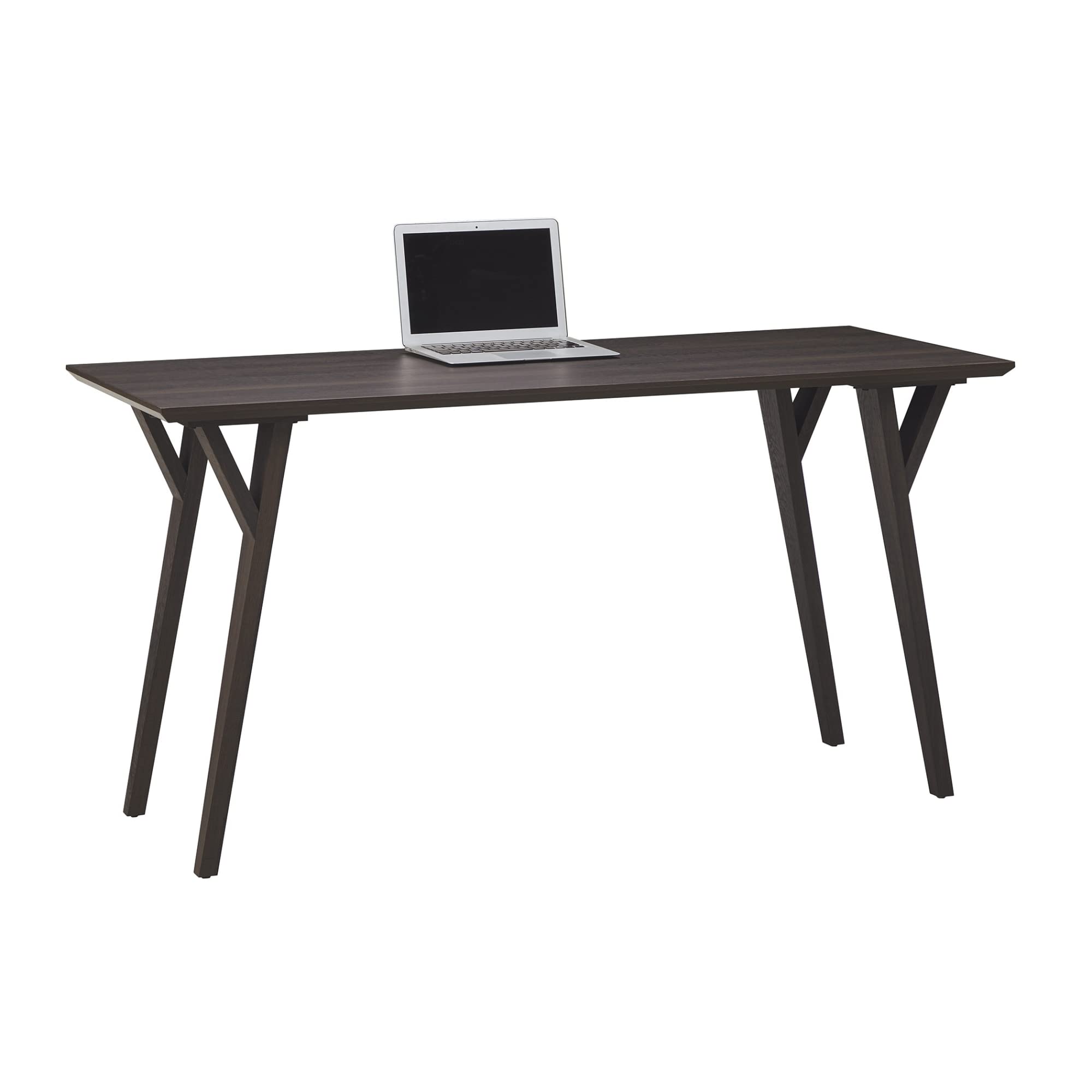 Amazon.com: Realspace® Trezza 60"W Writing Desk, Warm Walnut : Home ...