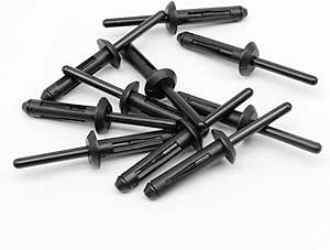 Amazon.com: 10 Pcs Bumper Cover Retaining Rivets Mounting Black Nylon ...