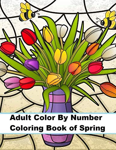 Amazon.com: Adult Color By Number Coloring Book of Spring (Color By ...