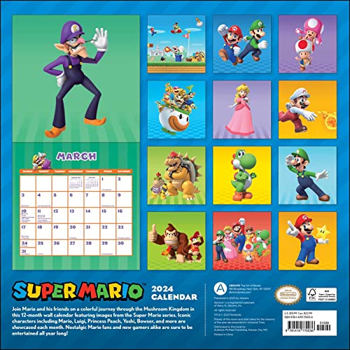 Snapklik.com : Super Mario 2024 Wall Calendar