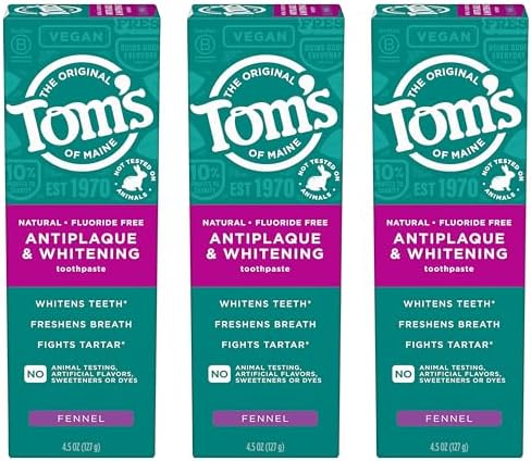 Amazon.com : Tom’s of Maine Antiplaque and Whitening Toothpaste ...