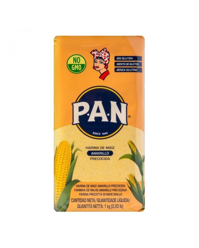 Premium Pre-Cooked Yellow Corn Flour - 1kg | Gluten-free and all ...