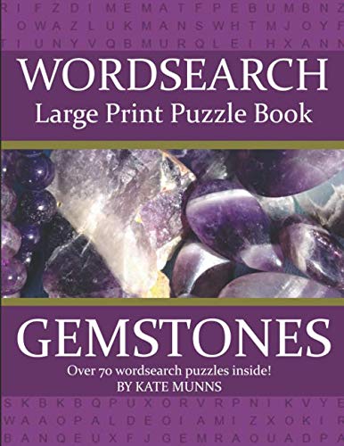 Gemstone Wordsearch Large Puzzle Book - 70 Puzzles: Challenging Word ...