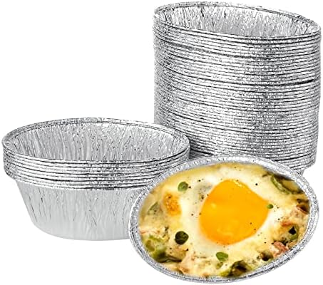 JAPCHET 400 PCS Foil Tart Cases, Egg Tart Cases, Mince Pie Foil Cases ...