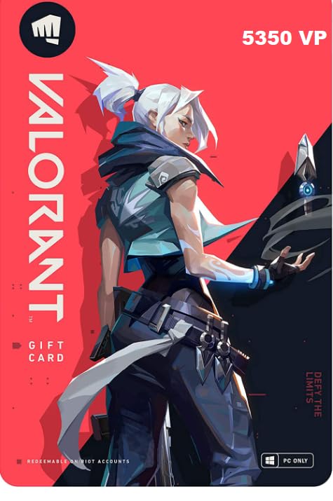 Valorant Gift Code 5350 VP Valorant Points Code (PC Code Only) : Amazon ...