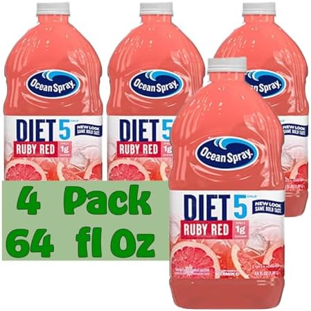 Amazon.com : Ocean Spray Diet Ruby Red Juice Drink 64 fl oz Plastic ...